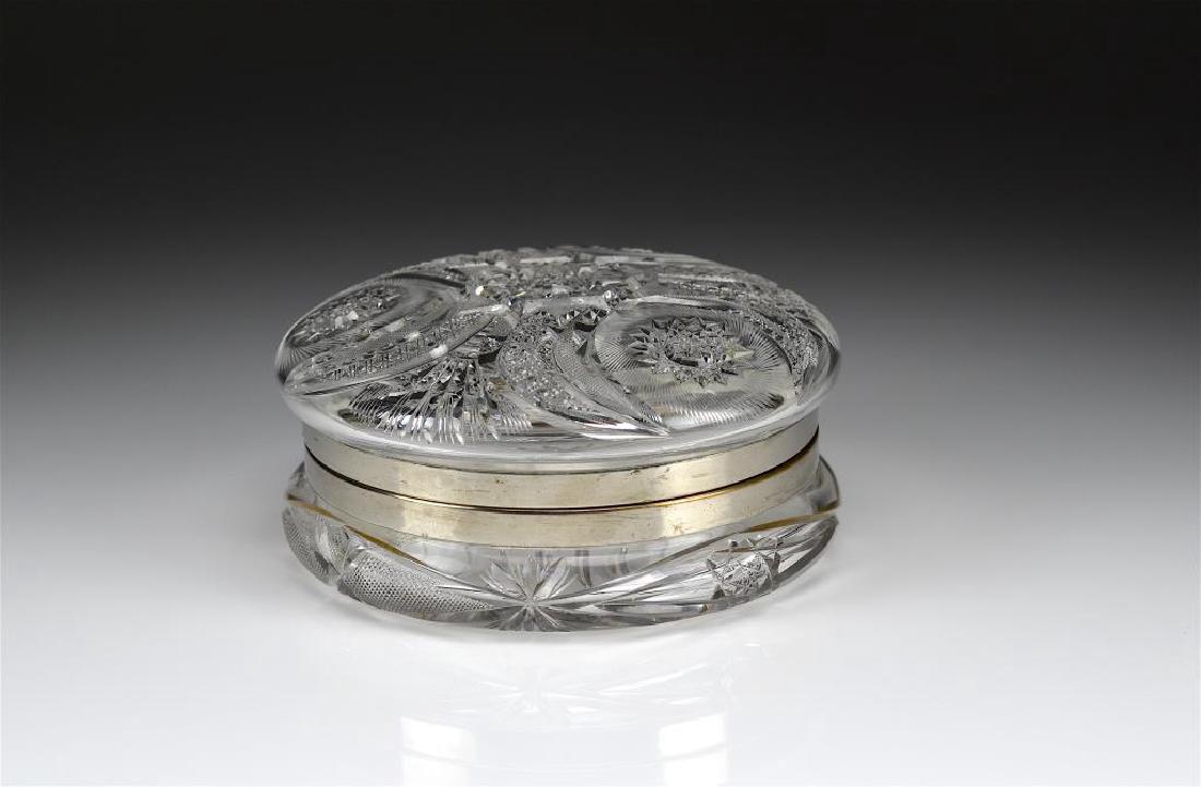 American brilliant cut glass box