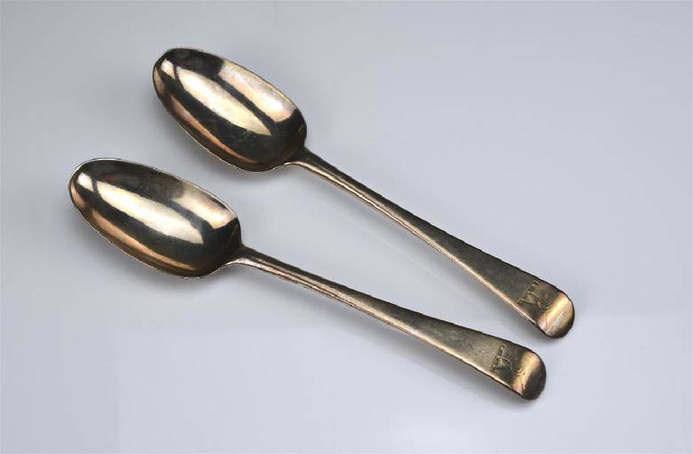 Pair Of George Iii Silver Spoons