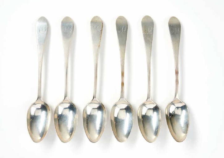 18th C Canadian Silver Dessert Spoons