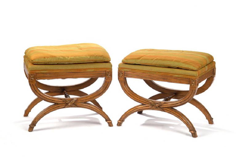 Pair Of X Form Stools