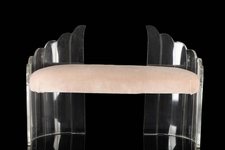 VINTAGE CLEAR LUCITE ANGEL WINGS BENCH - Jan 14, 2020 | A.H. Wilkens ...