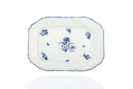 Royal Worcester Dr Wall 18th C Gilliflower Platter