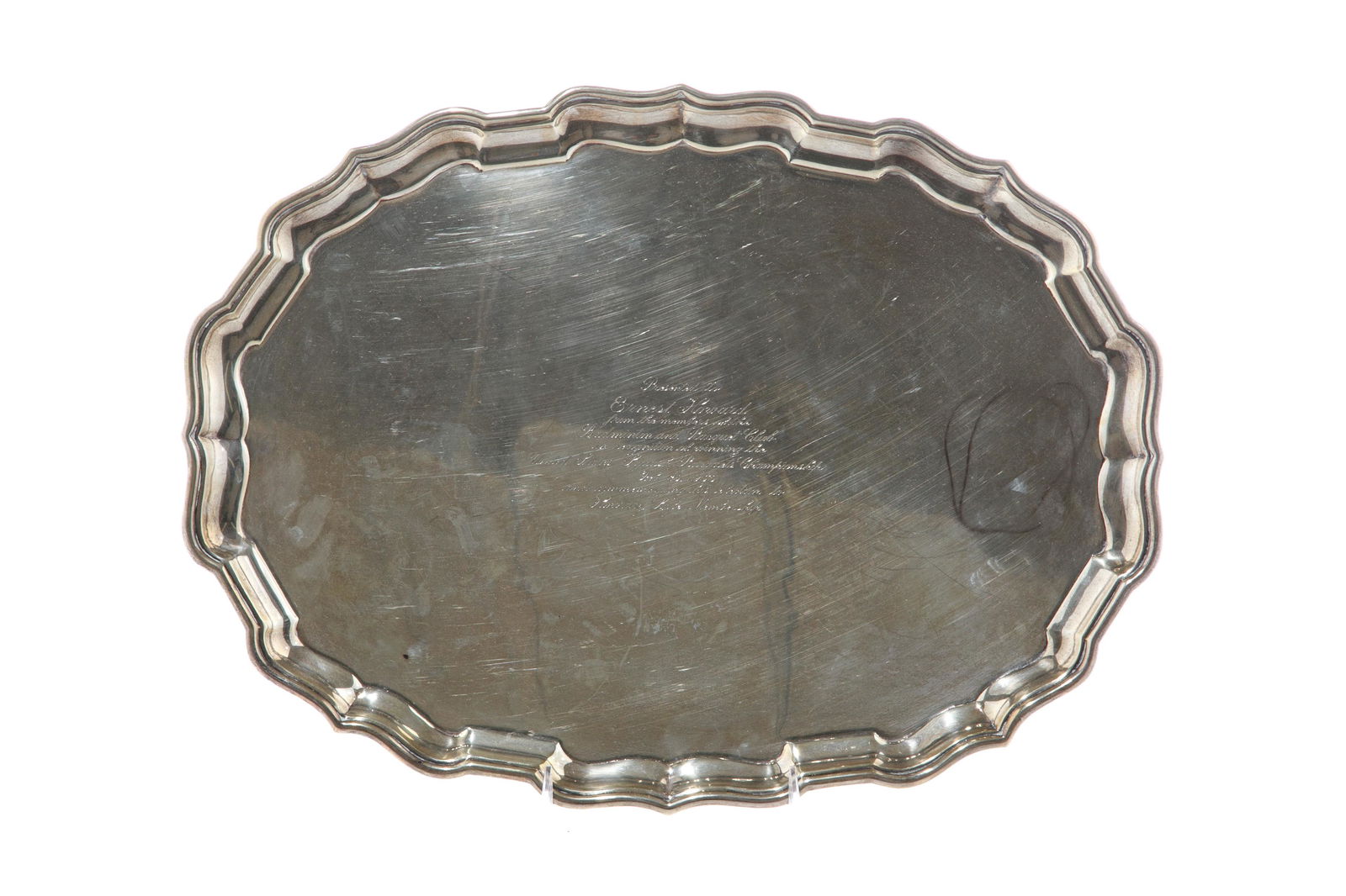 BIRKS SILVER PRESENTATION TRAY, 1,305g (#1091) on Jun 29, 2021 | A.H ...