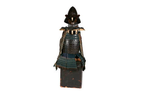 Japanese Vintage Samurai Helmet Hideyoshi Kabuto With A Mask
