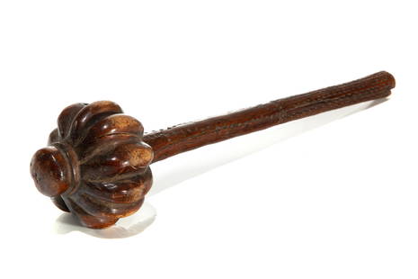 Antique Fiji Throwing War Club Ula Ulu Weapon Carved