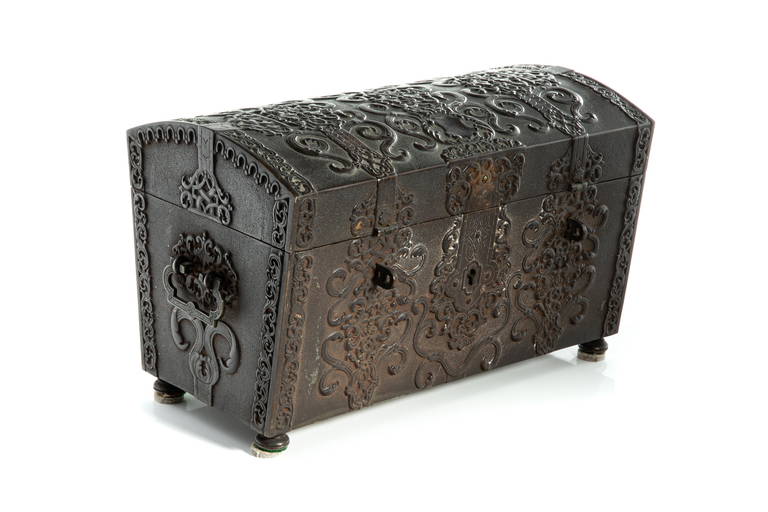 Small Metal Casket In A Medieval Style
