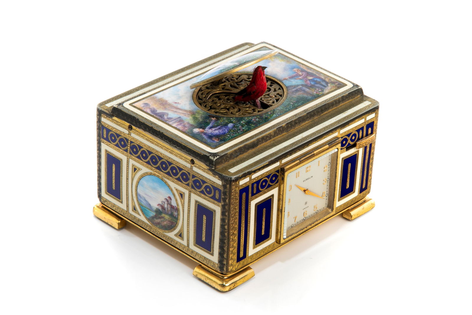 Silver Gilt & Enamel Singing Bird Music Box