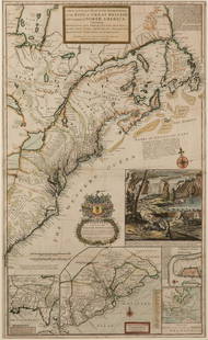 [map]. Moll, Herman (1654–1732). A New Map Of The North Par...