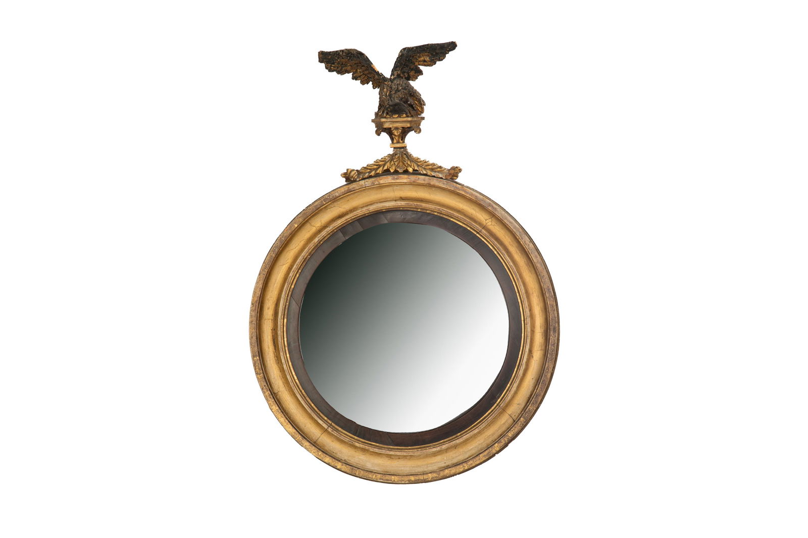 ANTIQUE GILTWOOD CIRCULAR FEDERAL CONVEX MIRROR - Aug 23, 2022 | A.H ...