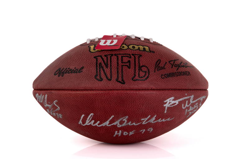 Dick Butkus Brian Urlacher Mike Singletary Signed