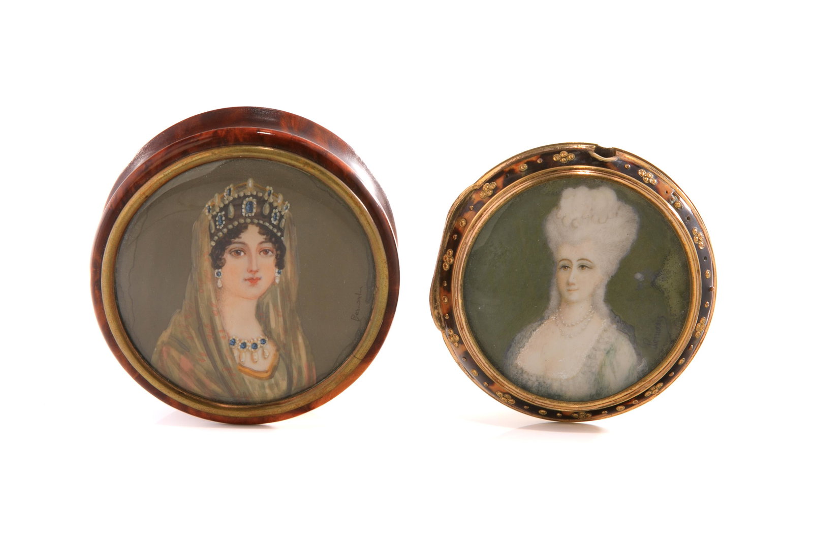 Two Royal Miniature Portraits
