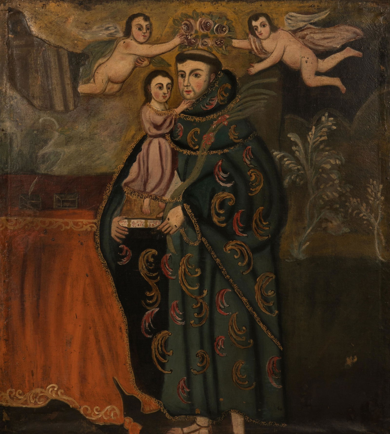 CUZCO SCHOOL PAINTING OF A SAINT (18th C) - Dec 13, 2022 | A.H. Wilkens ...