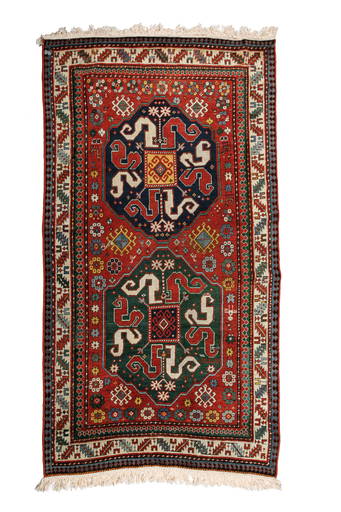 ANTIQUE CAUCASIAN CLOUDBAND KAZAK RUG (#5077) on Jan 20, 2023 | A.H ...