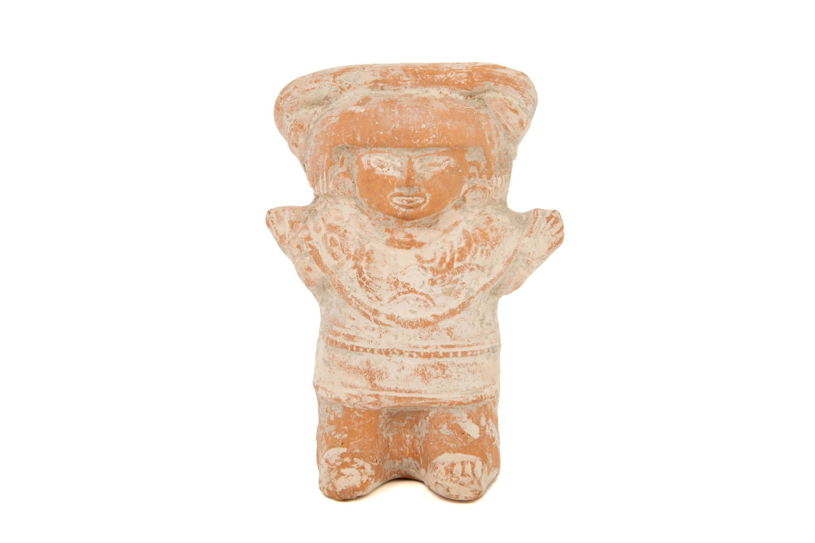 Mayan Terracotta Pottery Nopiloa Rattle Figure Auction