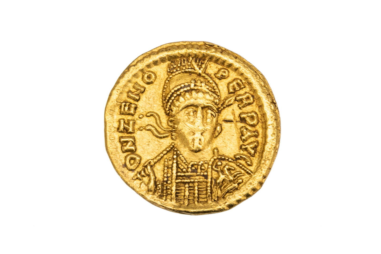 Byzantine Gold Solidus Coin Of Emperor Leo, 4.4g Auction