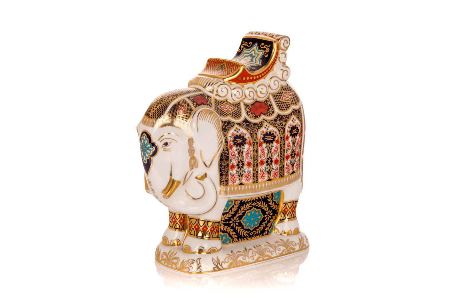 Large Royal Crown Derby Elephant Paperweight Auction