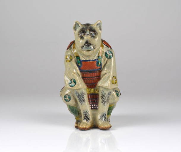 Japanese Kutani Samurai Temple Zodiac Armoured Dog