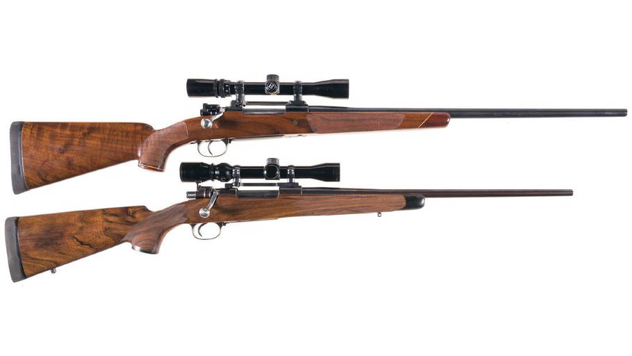Two Scoped European Bolt Action Sporting Rifles