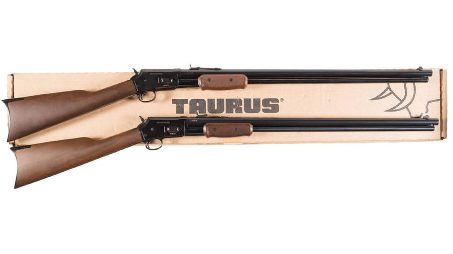 Two Taurus Slide Action Rifles