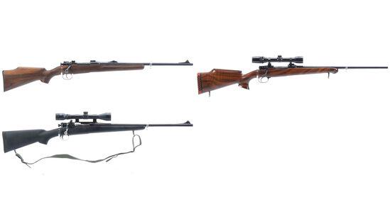 Three Bolt Action Rifles A) Mexican Fabrica De Armas
