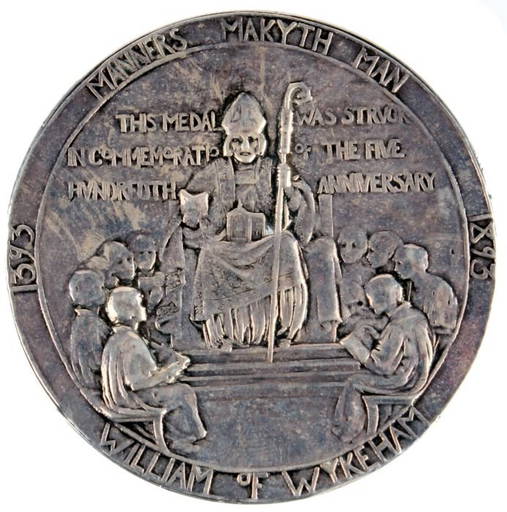 Winchester College, 500th Anniversary 1893, Silver
