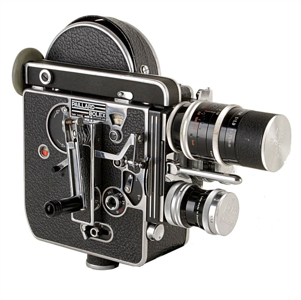 A Bolex Paillard H16 Reflex camera, with a Switar
