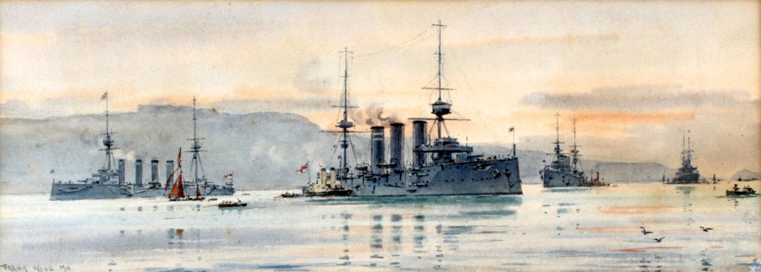 Frank Watson Wood (1862 1953)hms Donegal 4th Crui