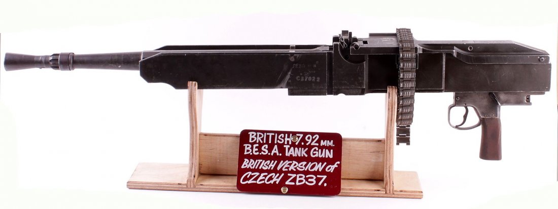 A Deactivated 7.92mm Besa Heavy Machine Gun
