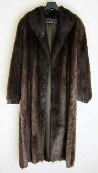 Full Length Men's Beaver Coat