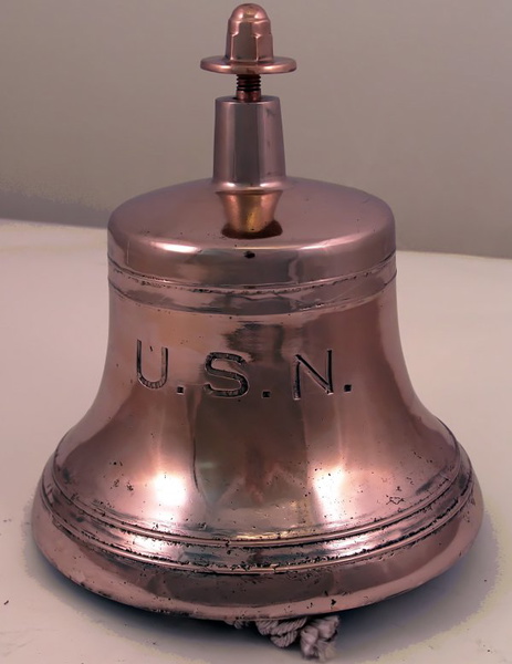 Solid Brass Us Navy Bell.