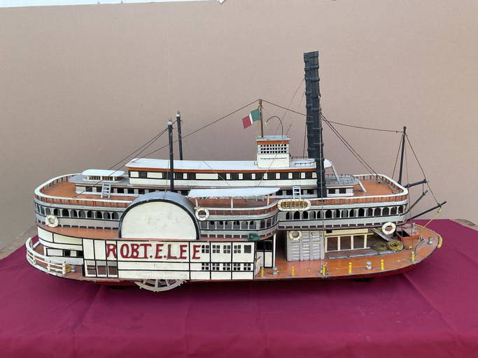 Folk Art Ship Model Of The Robert E. Lee