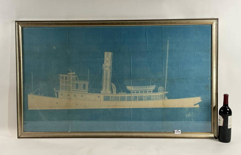Baltimore And Ohio Railroad Tugboat Blueprint
