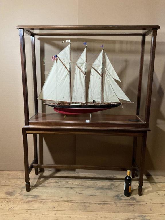 Ship Model Of Schooner Yacht Atlantic