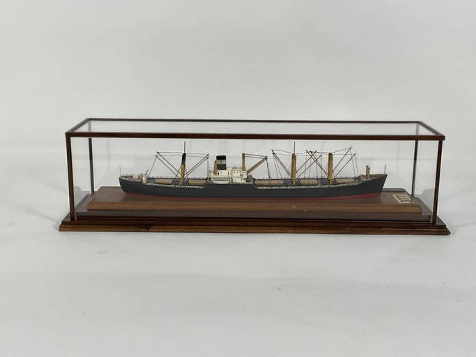Larger Van Ryper Waterline Model Of The "sea Witch" C2 Freighter