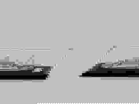 Waterline Model Of The Hmhs Atlantis (rms Andes) Hospital Ship. Auction