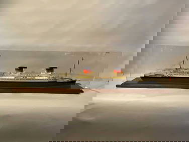 Ss Statendam Ocean Liner Travel Agency Model