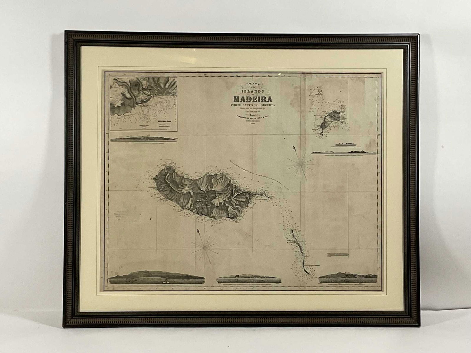1865 Chart Of The Islands Of Madeira