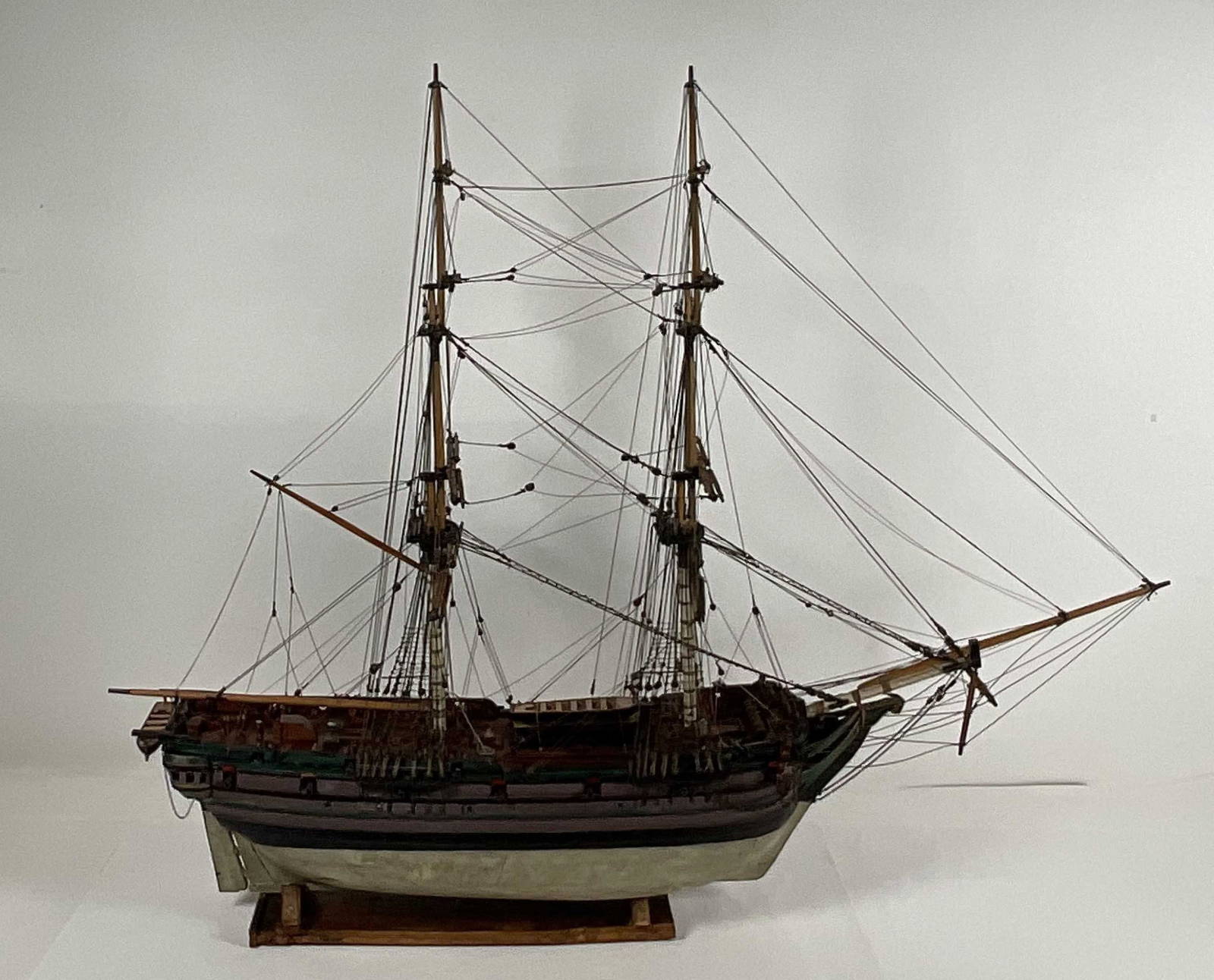 Ship Model Of An American Brigantine Auction