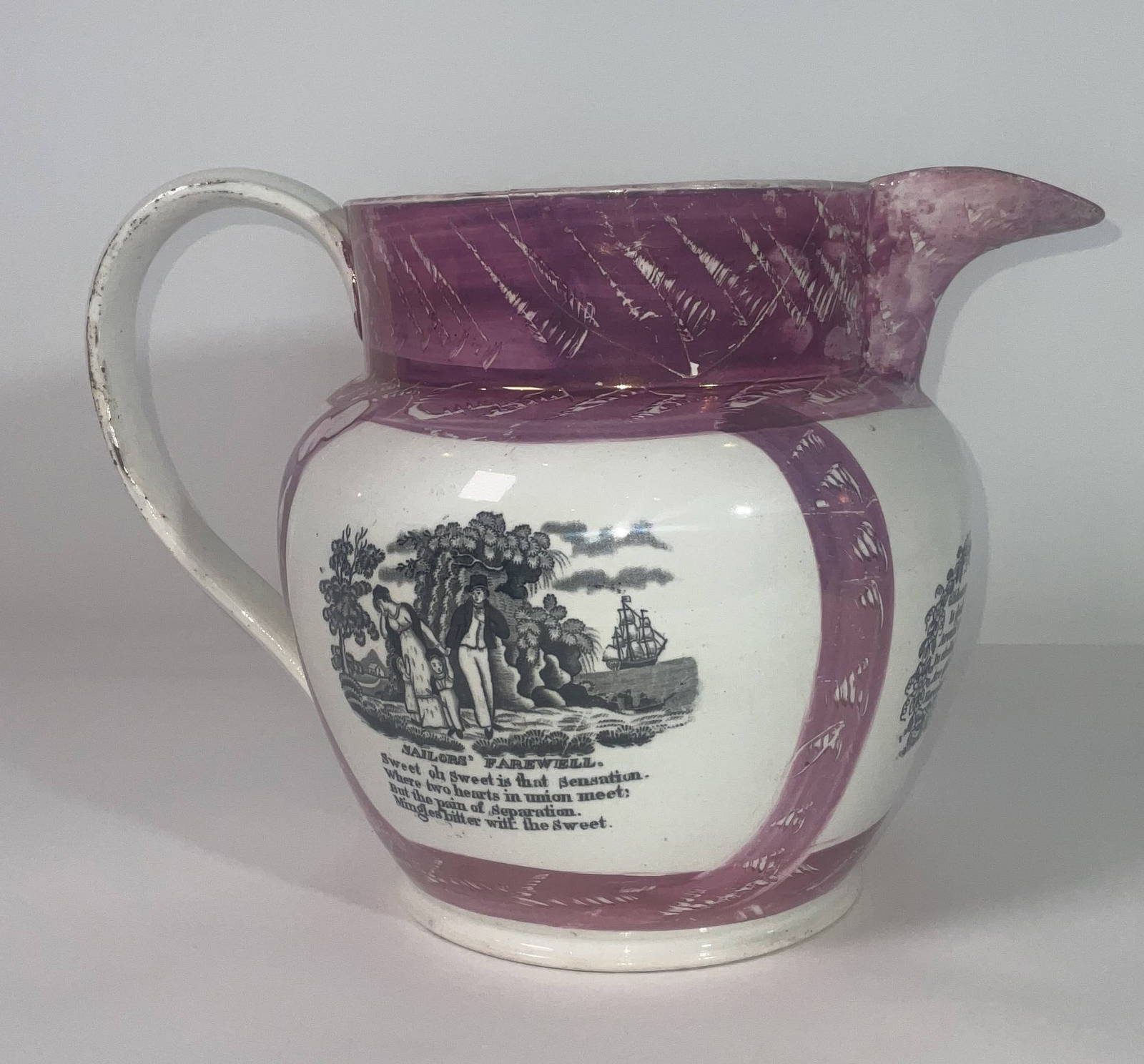 Liverpool Pitcher With Sailors Poem Auction