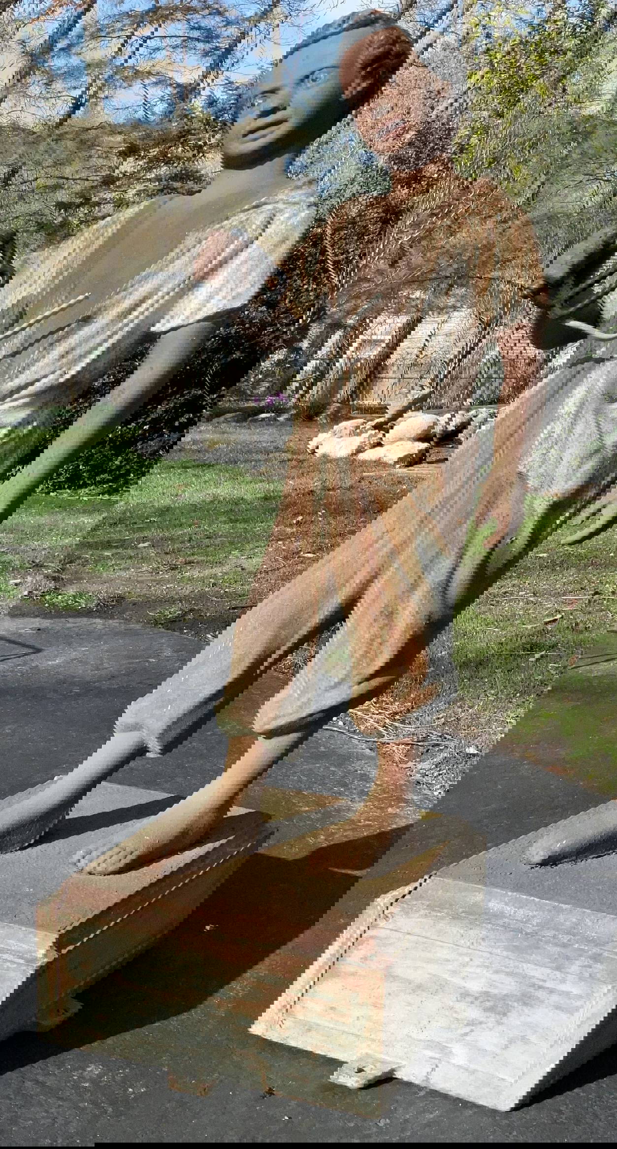 Iron Or Zinc Stable Boy Hitching Post In The Manner Of J.w. Fiske Auction