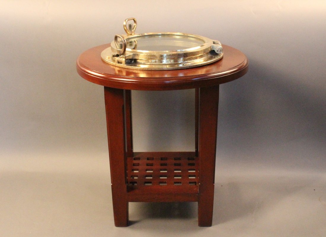 Antique Brass ship’s porthole table - Apr 13, 2013 | Boston Harbor ...