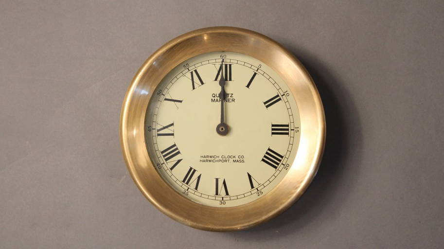 Brass Ship’s Clock Harwich