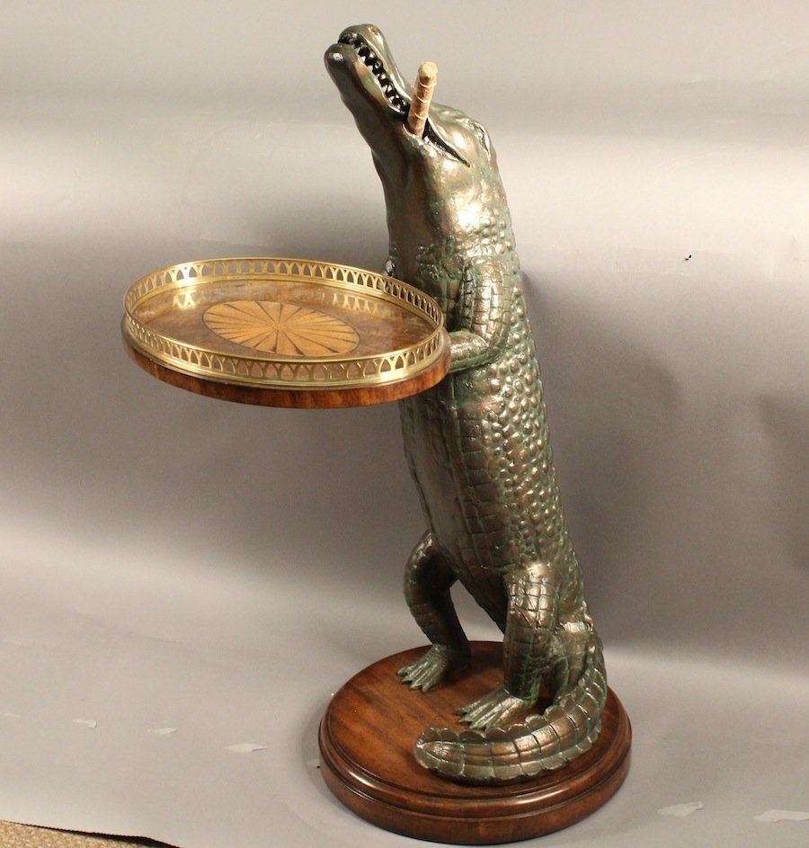 Cigar Smoking Alligator Table Stand - Apr 05, 2014 | Boston Harbor ...
