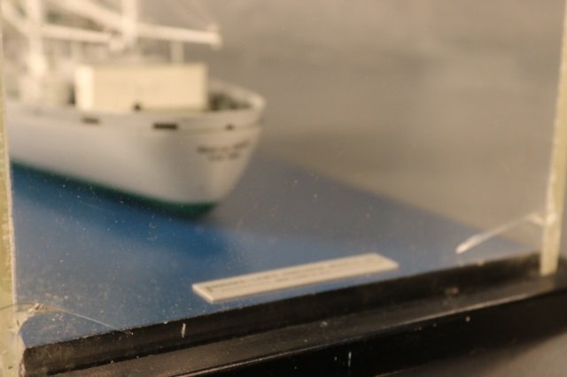 Boucher Lewis Ship Model Of A Freighter