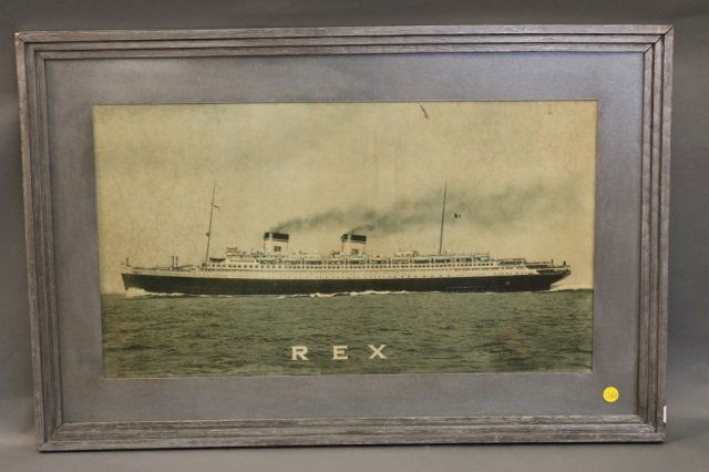 Italian Lines Rex Broadside Photo