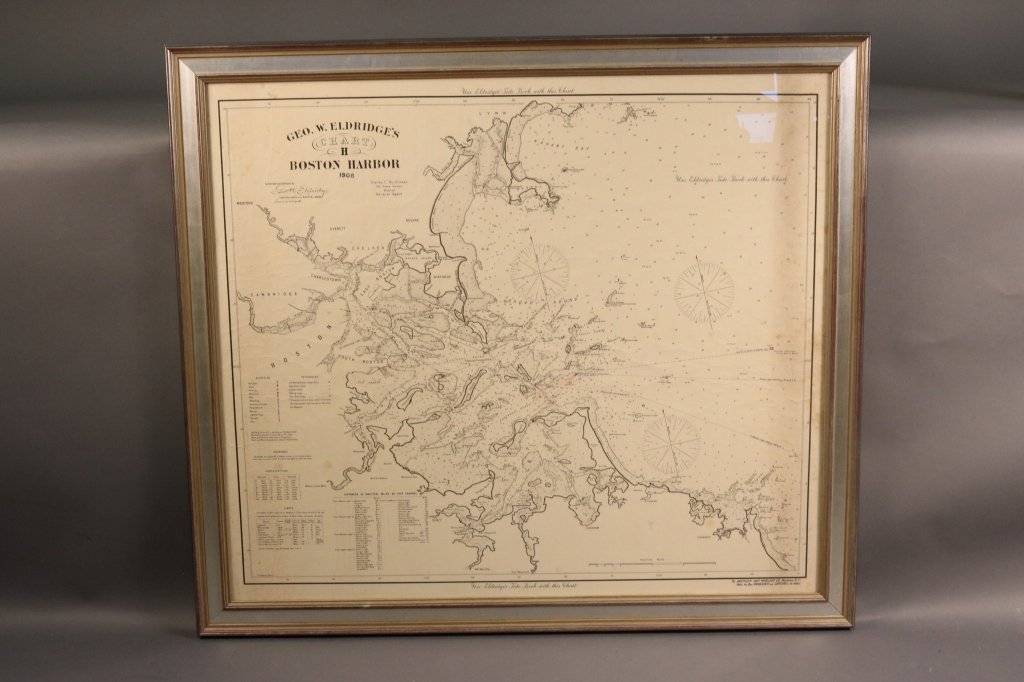 Original Eldridge Chart "H" of Boston Harbor