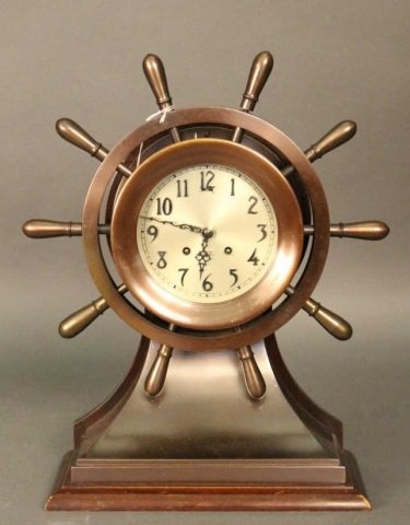 Large Chelsea "Commander" Ship's Bell Clock