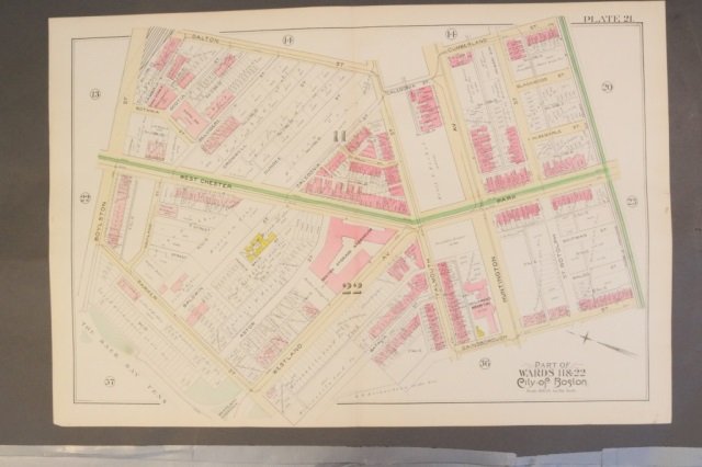 Two 1890 Maps of Boston