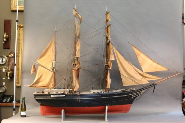 Monumental Model Of A Sailing Barque