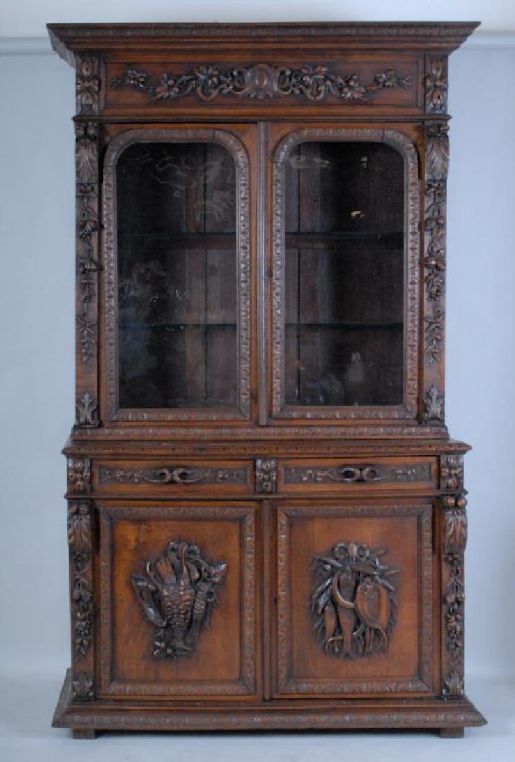 Rare Alexander Roux Renaissance Revival Bookcase